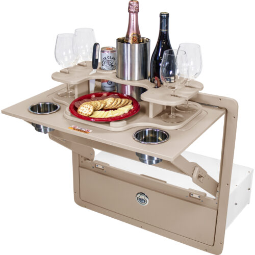 Pontoon Folding Table & Drawer Combo | Teak Isle